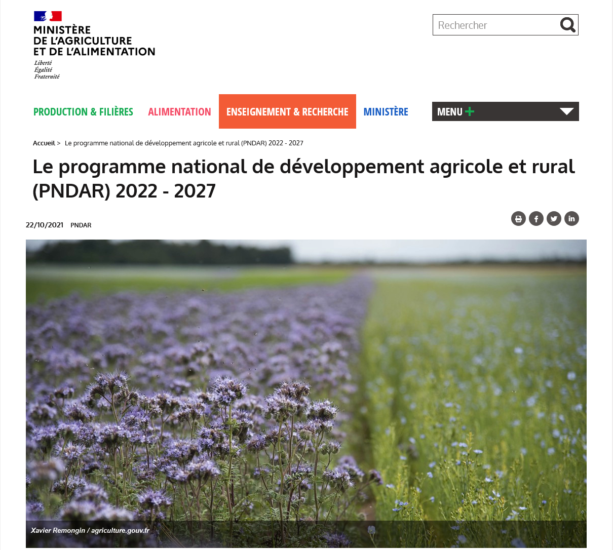 Programme De Développement Agricole 2025 – NOSXAT